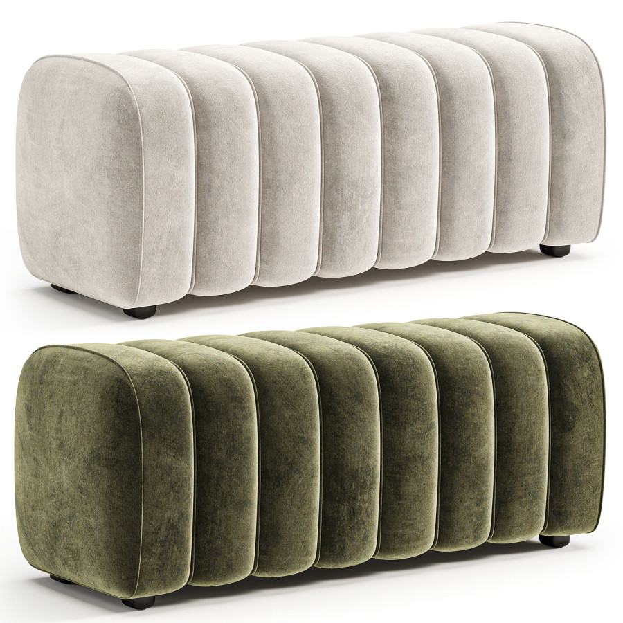 Studio Bench Boucle Norr11 3D Model for Corona, VRay | CGMood