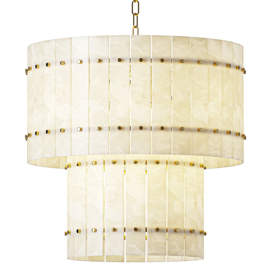 Valmont 2 Tier Marble Chandelier 3D Model for Corona | CGMood