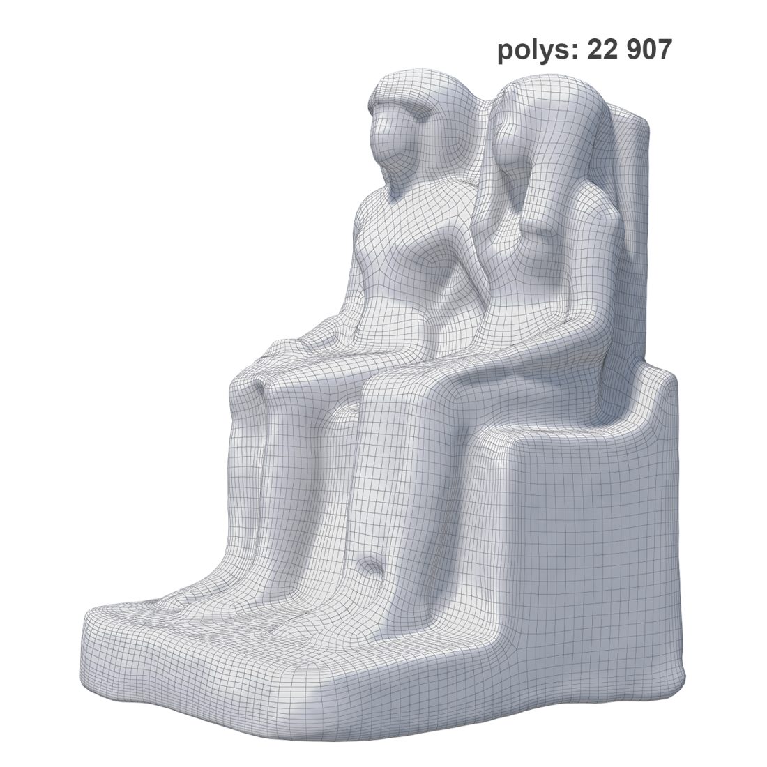 Ancient Egyptian Statues 3D Model for VRay, Corona | CGMood