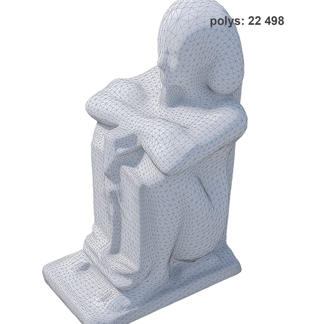 Ancient Egyptian Statue 3D Model for VRay, Corona | CGMood