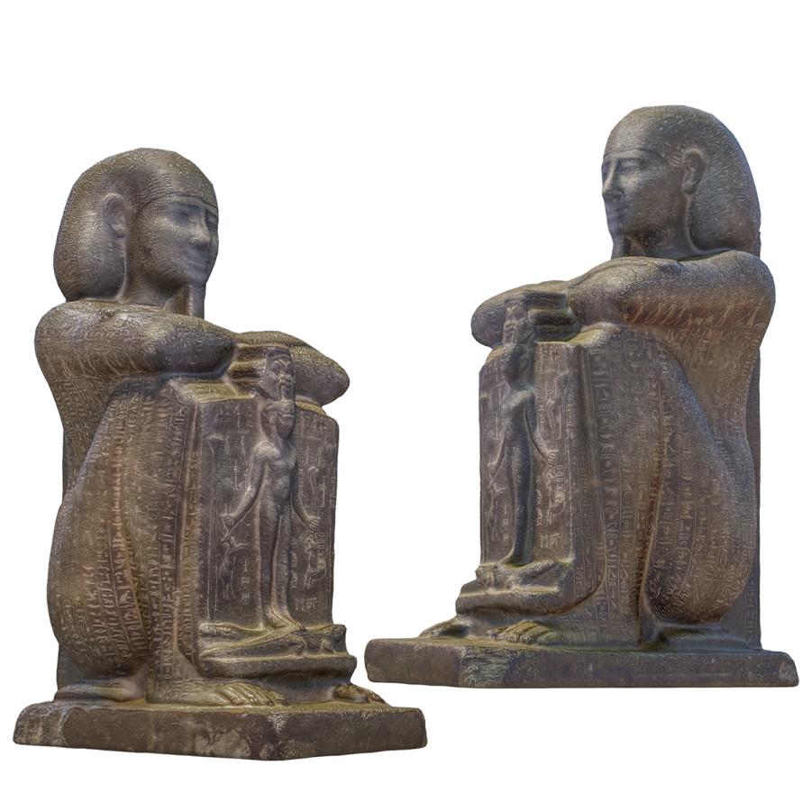 Ancient Egyptian Statue 3D Model for VRay, Corona | CGMood