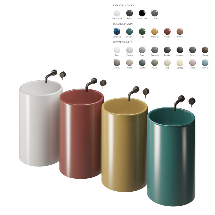 Itaca Round Freestanding Washbasin 3D Model for VRay, Corona | CGMood
