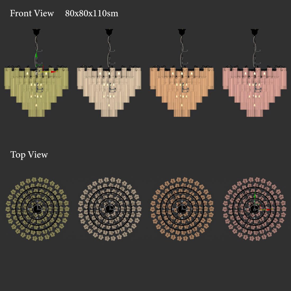 Brage Chandelier 3D Model for VRay, Corona | CGMood