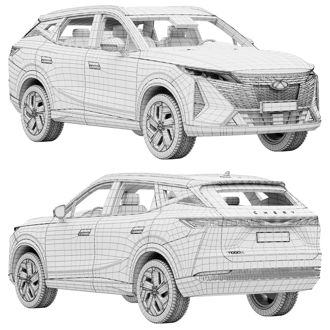Chery Tiggo 7L 2026 3D Model for Corona | CGMood