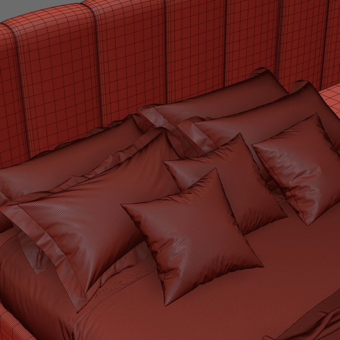 Bed Apollo Porada - 3D Model for Corona