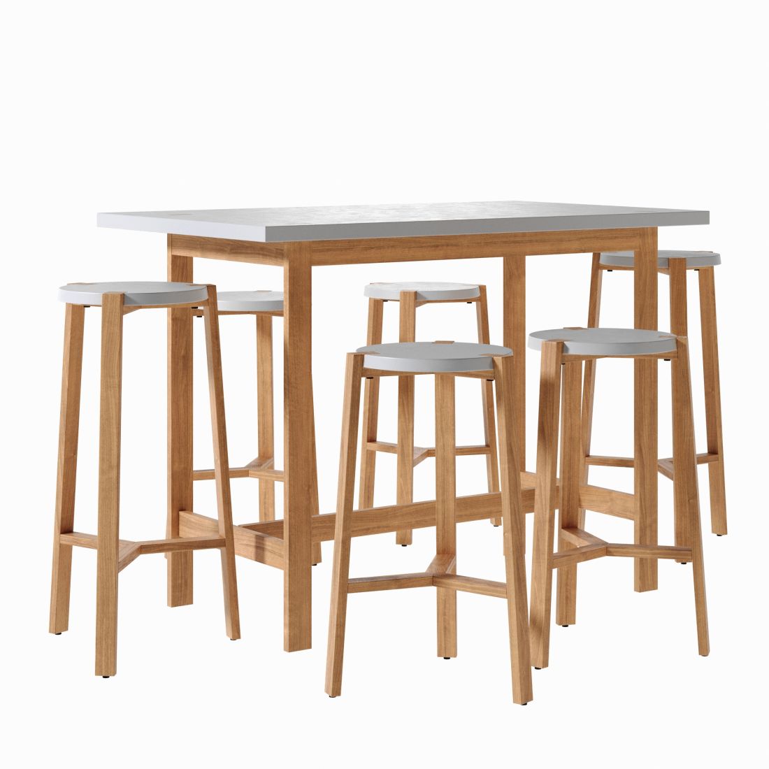 Happy Bar Table Stool Chair - A2 Designers - 3D Model for Corona