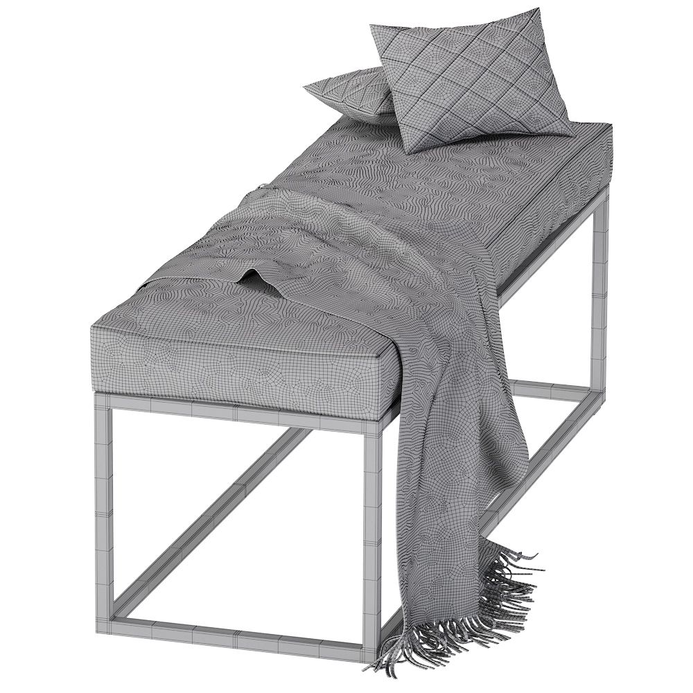 Bench Kubo - 3D Model for Corona