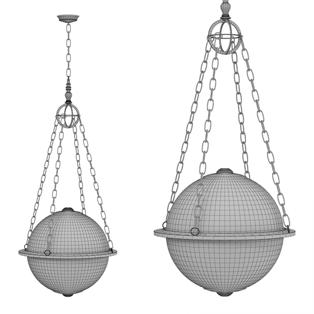 Visual Comfort - Modern Globe Pendant 3D Model for VRay | CGMood