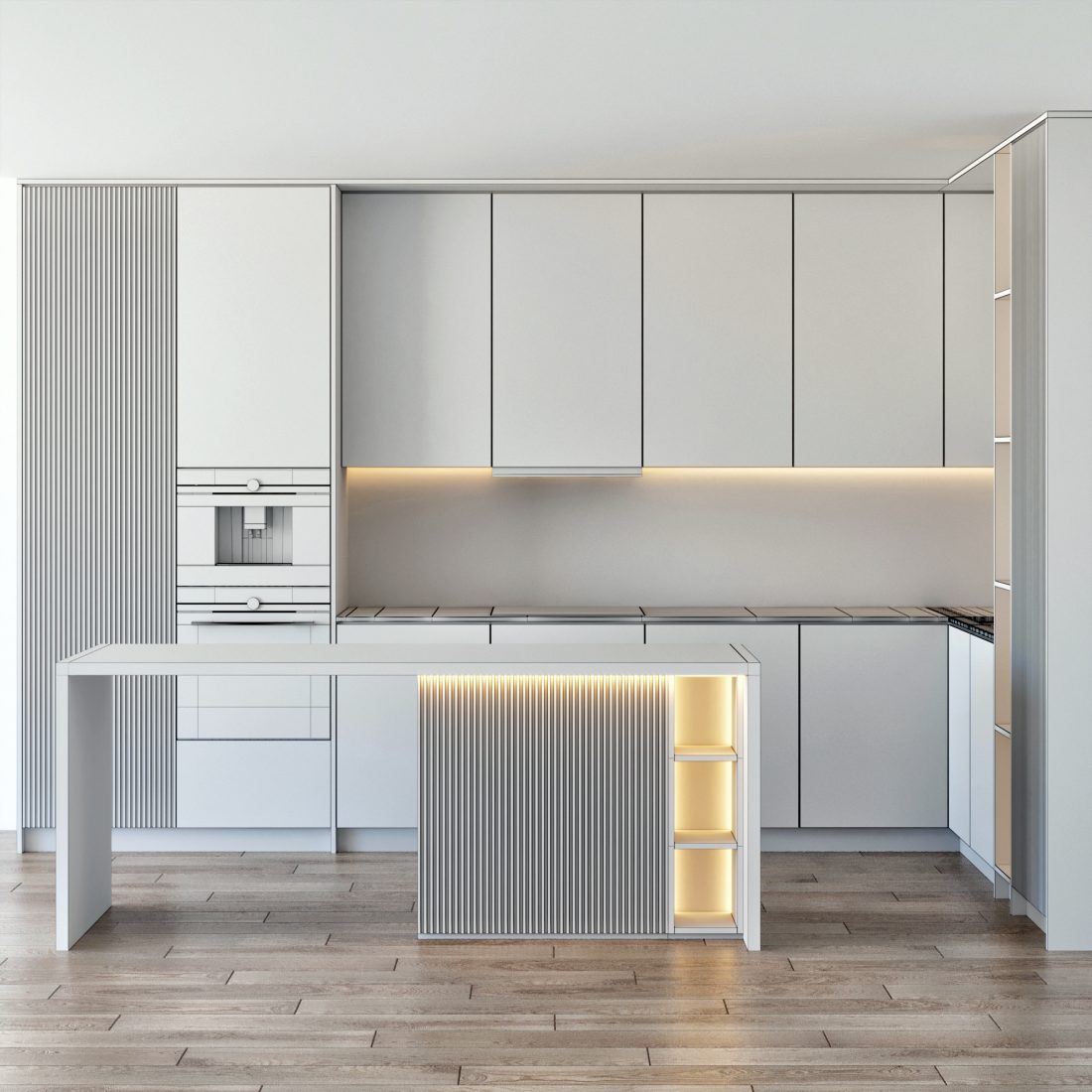 Kitchen 14 3D Model for VRay, Corona | CGMood