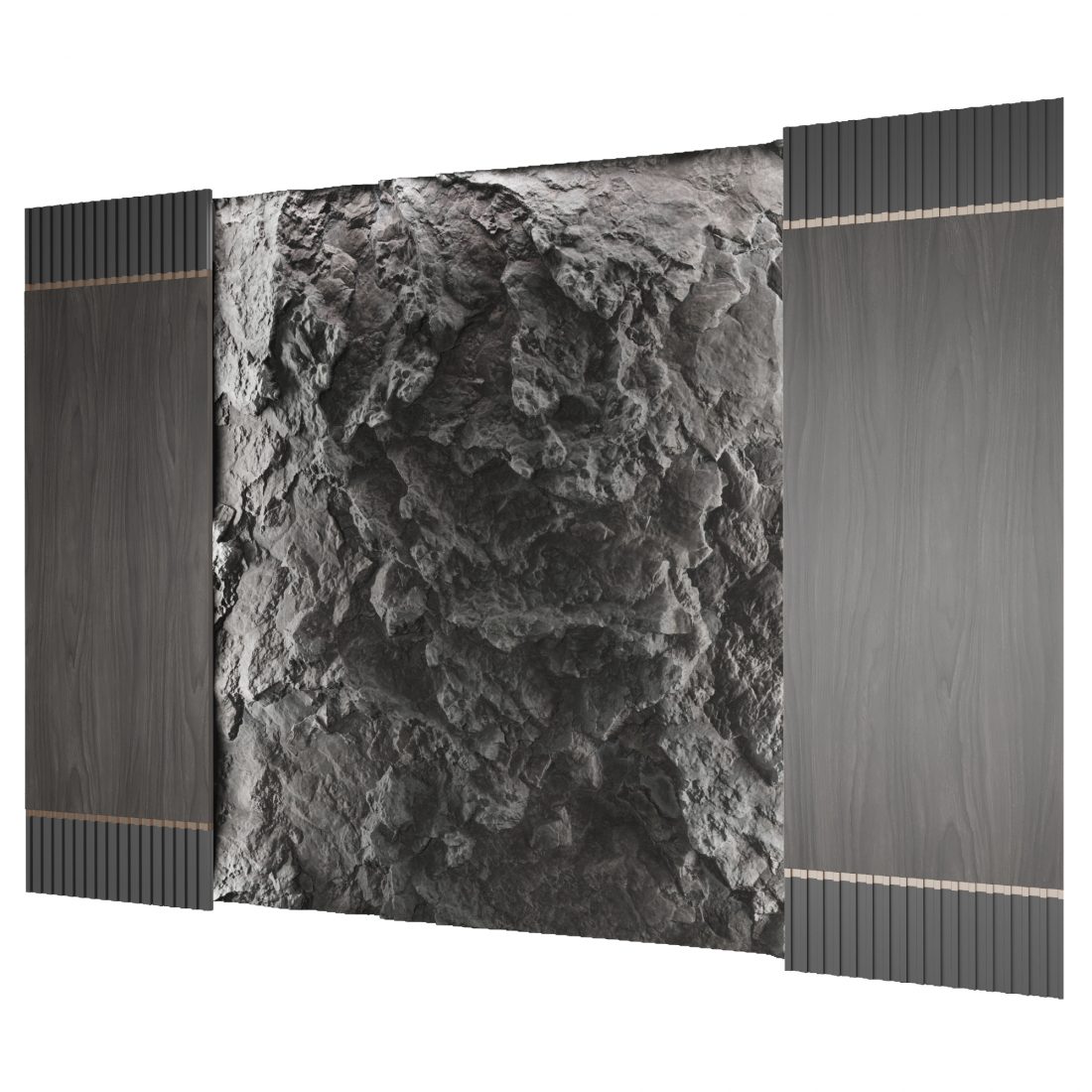 Wall Rock Panel №3 3D Model for Corona | CGMood