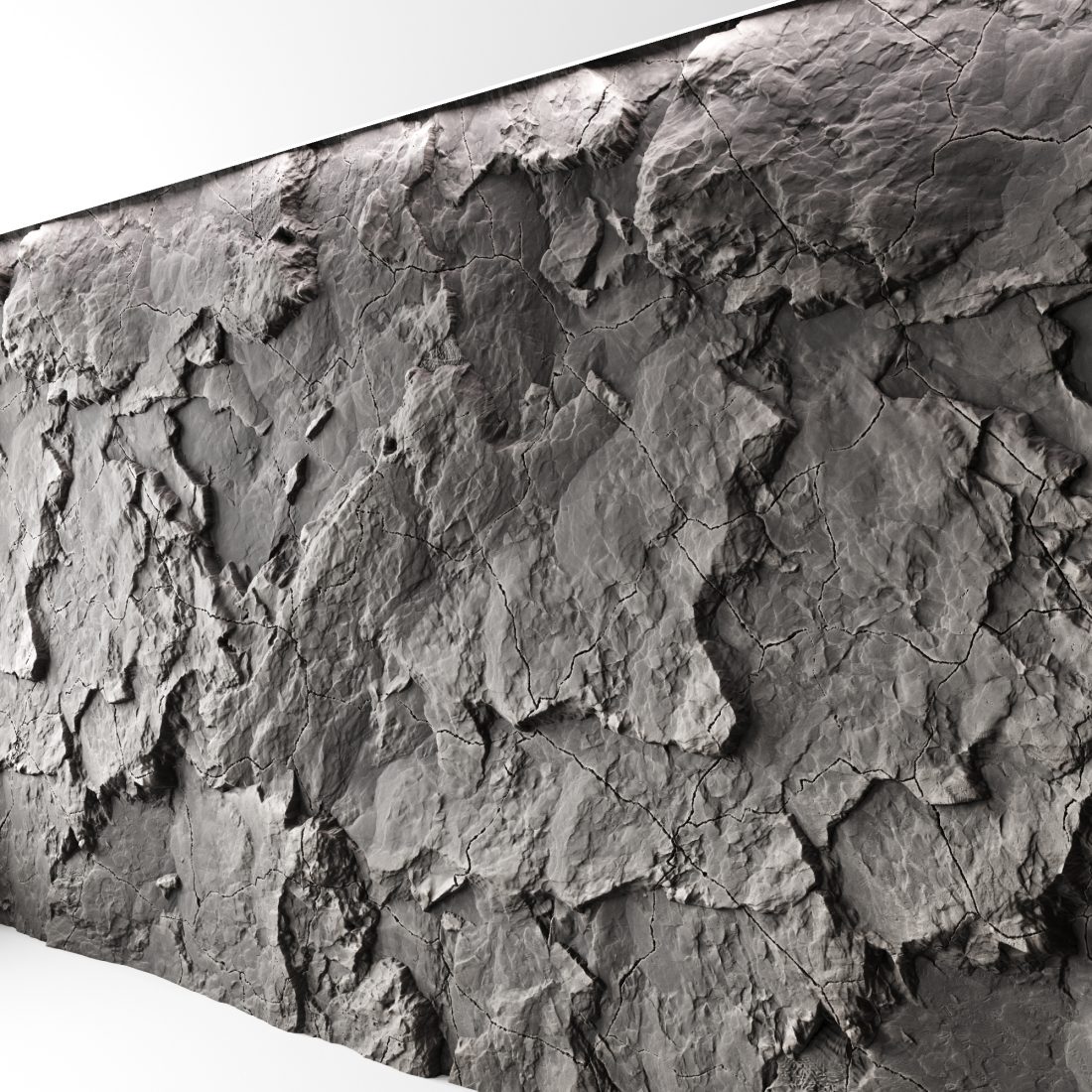 Rock Cliff Wall №17 - 3D Model for Corona