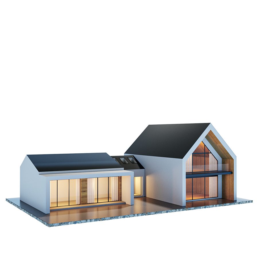 Modern House N18 - 3D Model for Corona