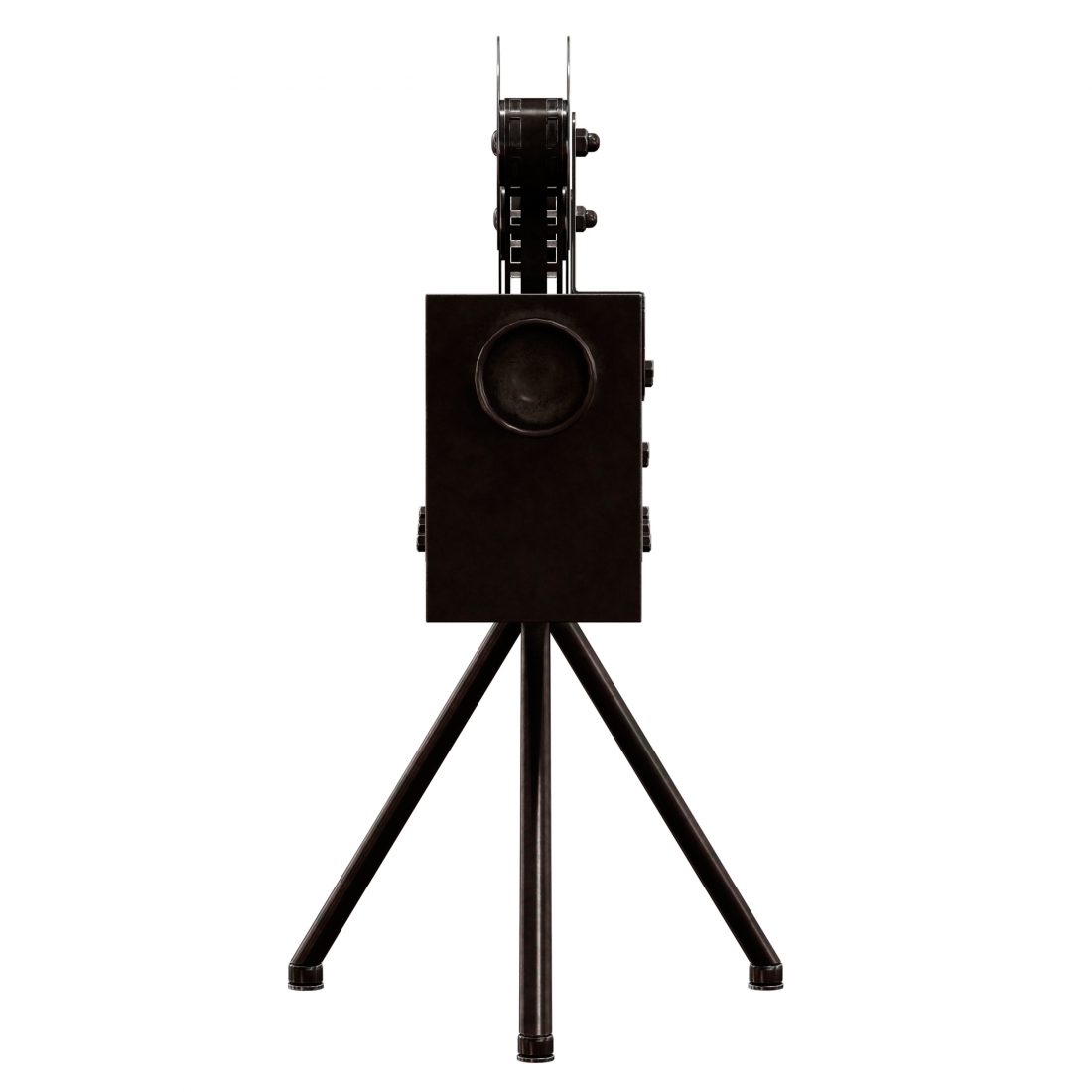 Movie Camera - Metal Sculpture - 3D Model for FStorm, VRay, Corona