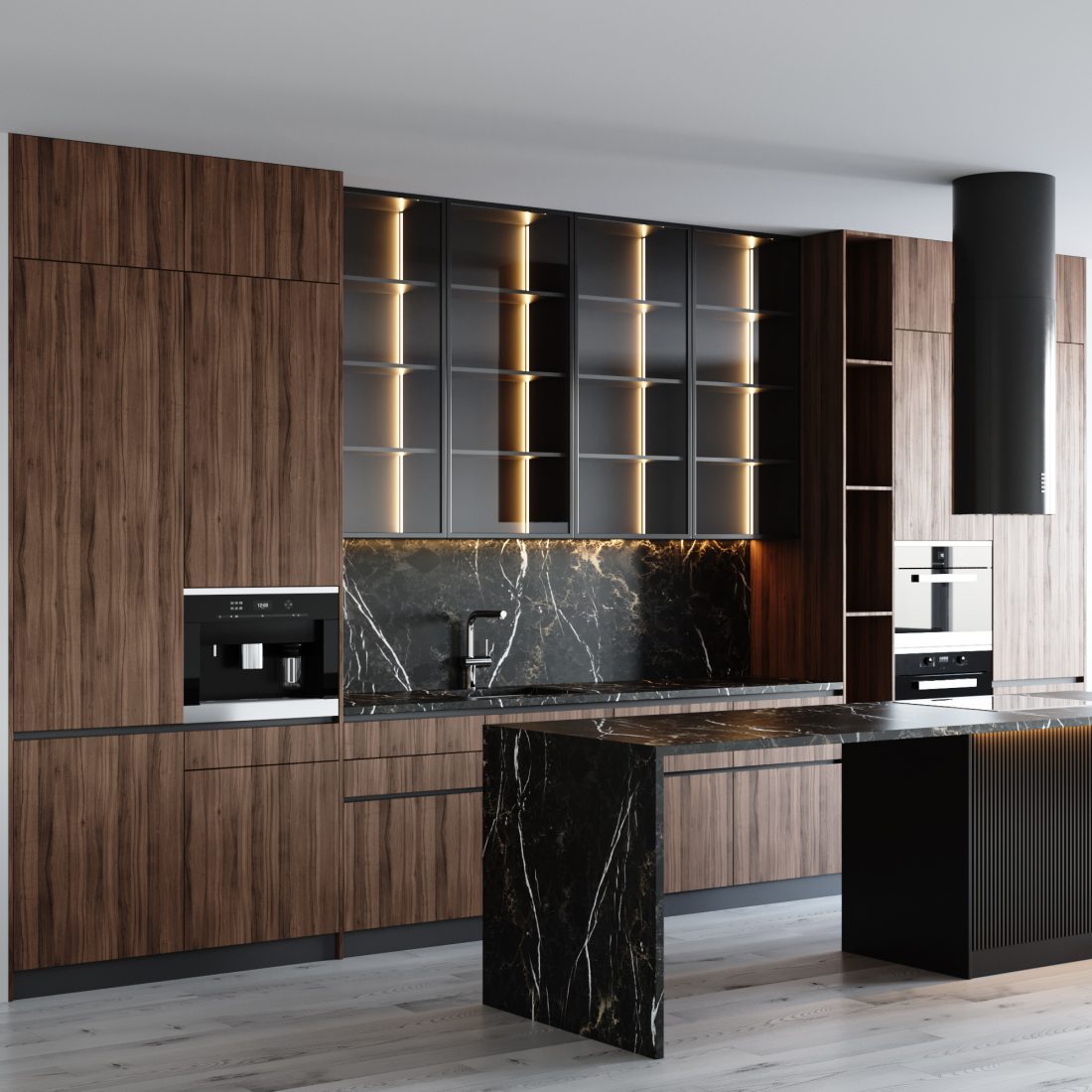 Modern Kitchen_09 - 3D Model for VRay, Corona