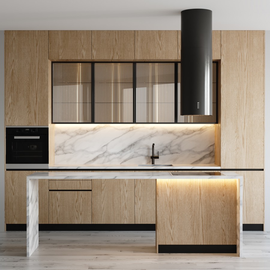 Modern Kitchen_13 - 3D Model for VRay, Corona