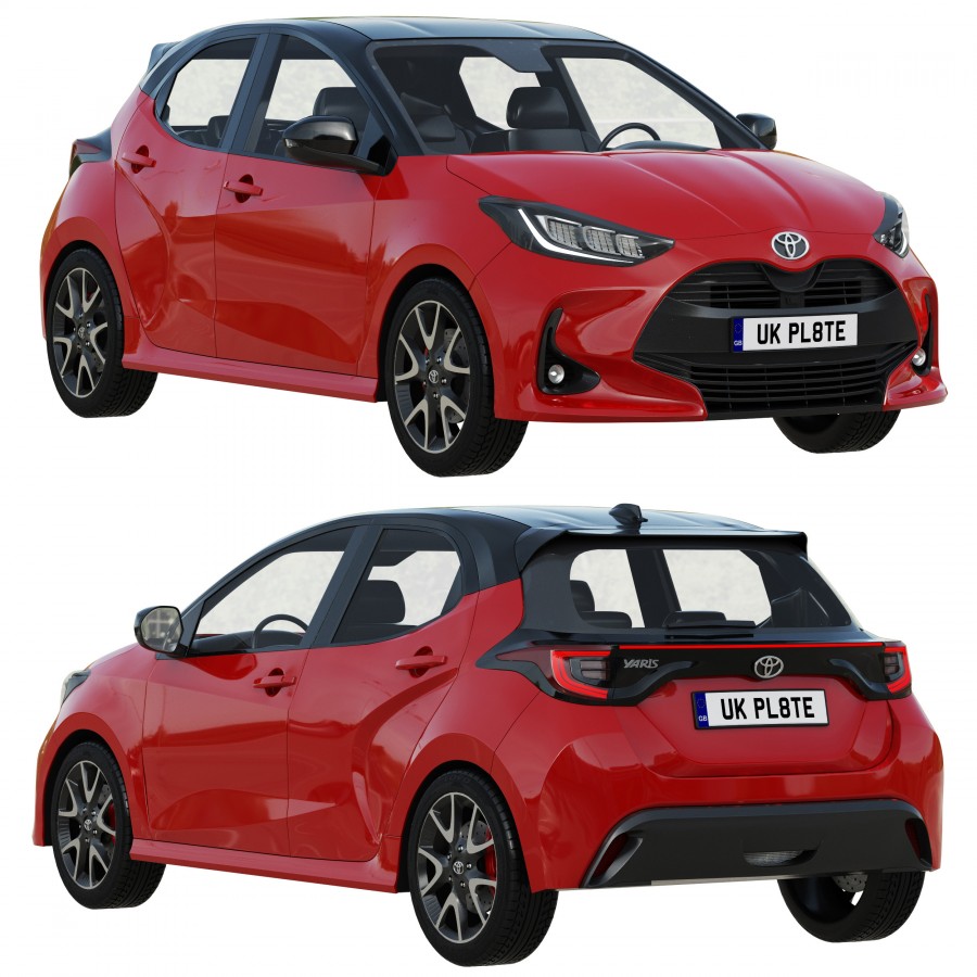 Toyota Yaris 2020 3D Model for VRay | CGMood