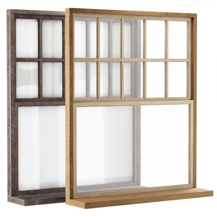 Rectangle Windows - 3D Model for Corona