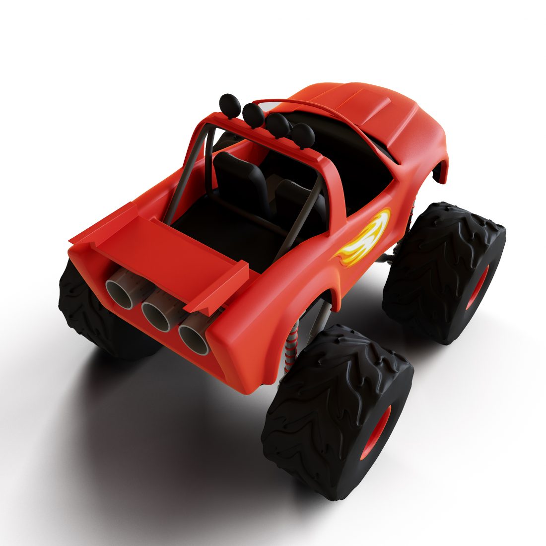 Toy Blaze - 3D Model for VRay, Corona