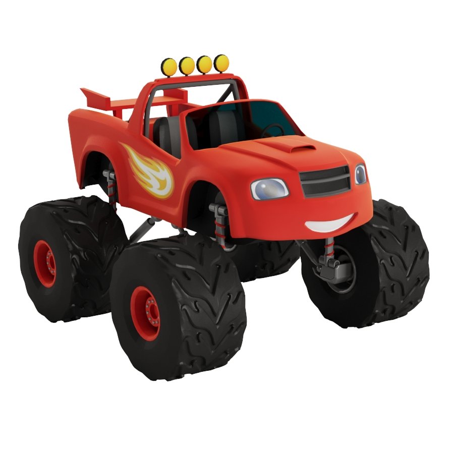 Toy Blaze - 3D Model for VRay, Corona