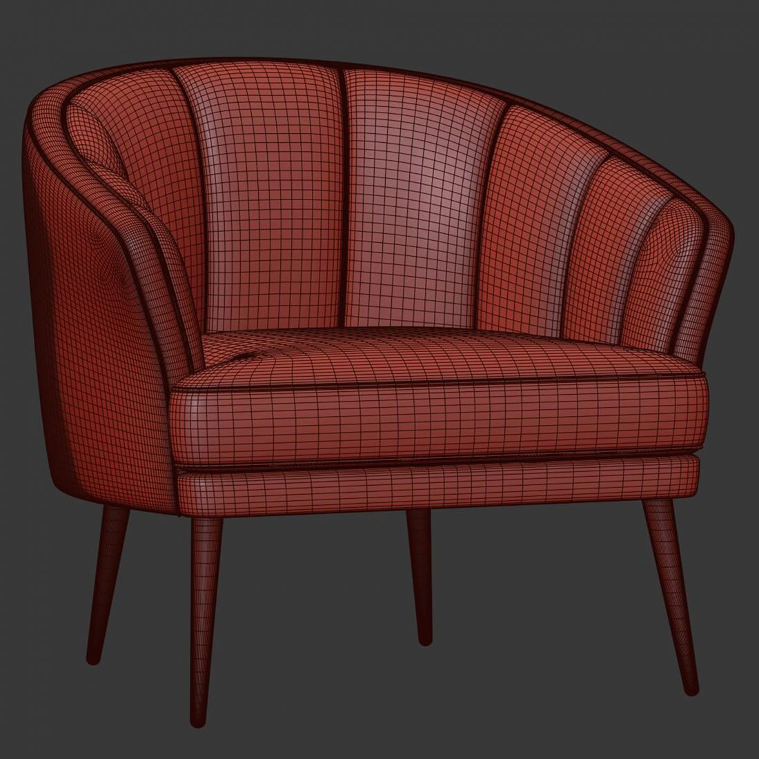 Maya Armchair 3D Model for VRay | CGMood
