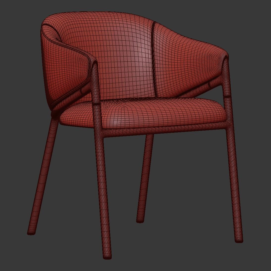 Hammer Chair By Segis - 3D Model for VRay, Corona