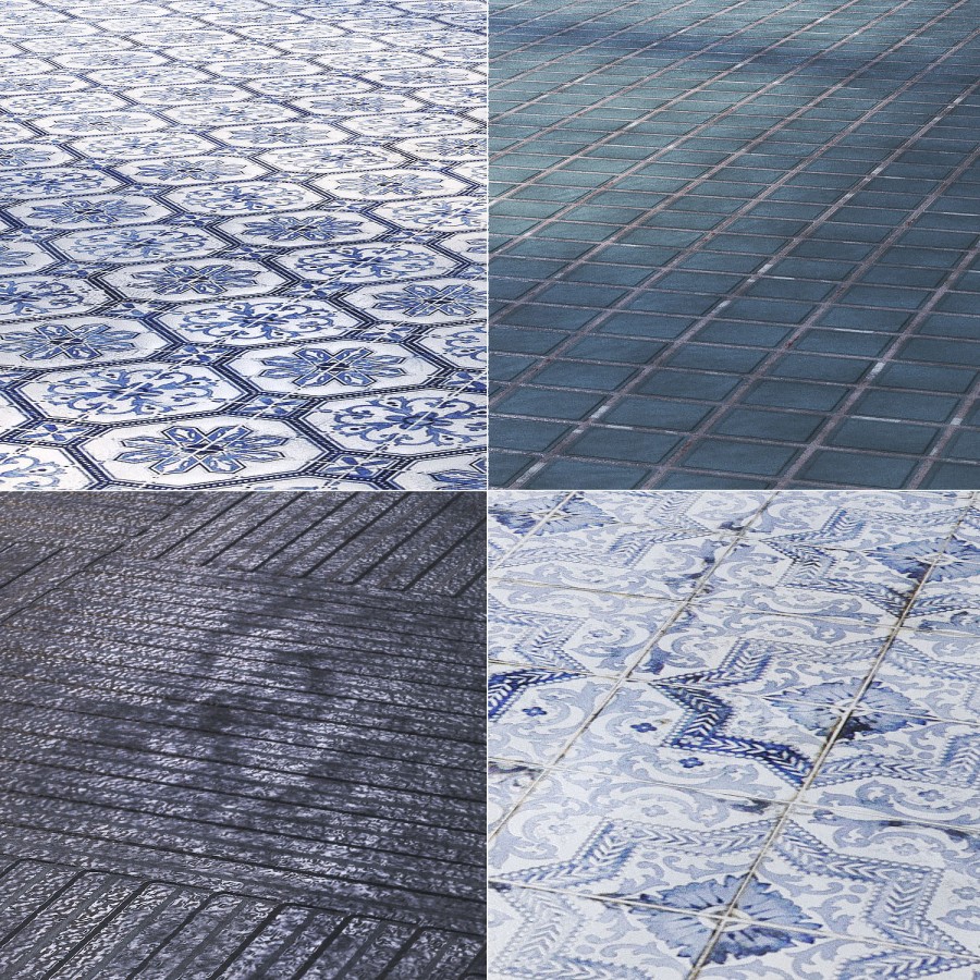 Tiles - 3D Model for VRay, Corona
