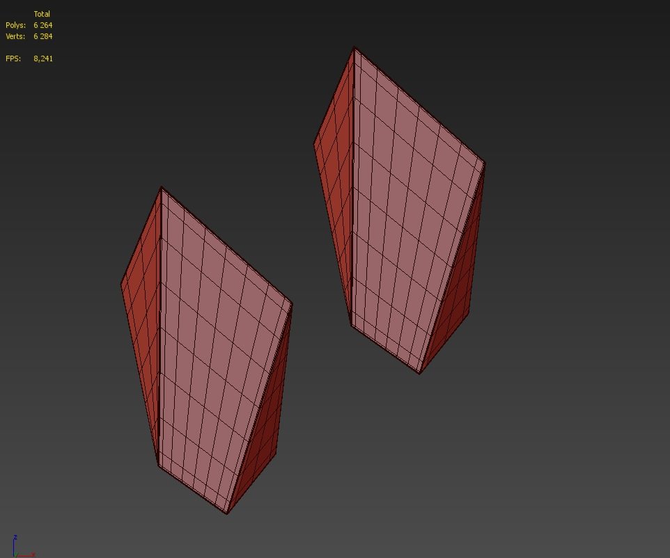 Diamond Wall Lamp - 3D Model for VRay