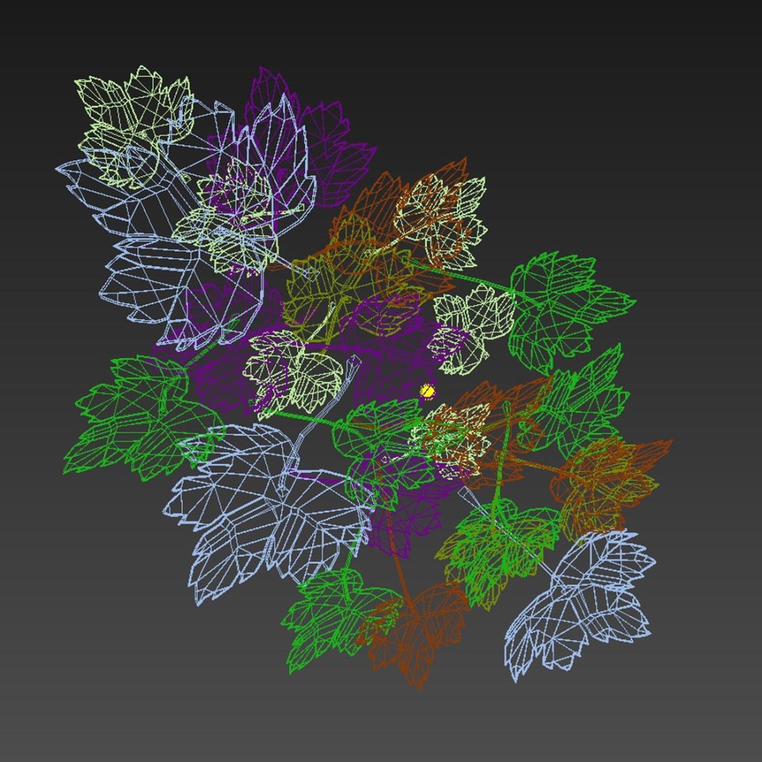 Art Et Floritude Vine Leaves Sculpture 3D Model for Corona | CGMood