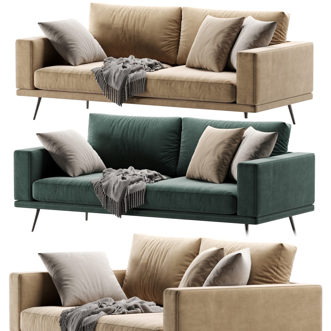 Carlton Sofa Boconcept 3D Model for Corona | CGMood