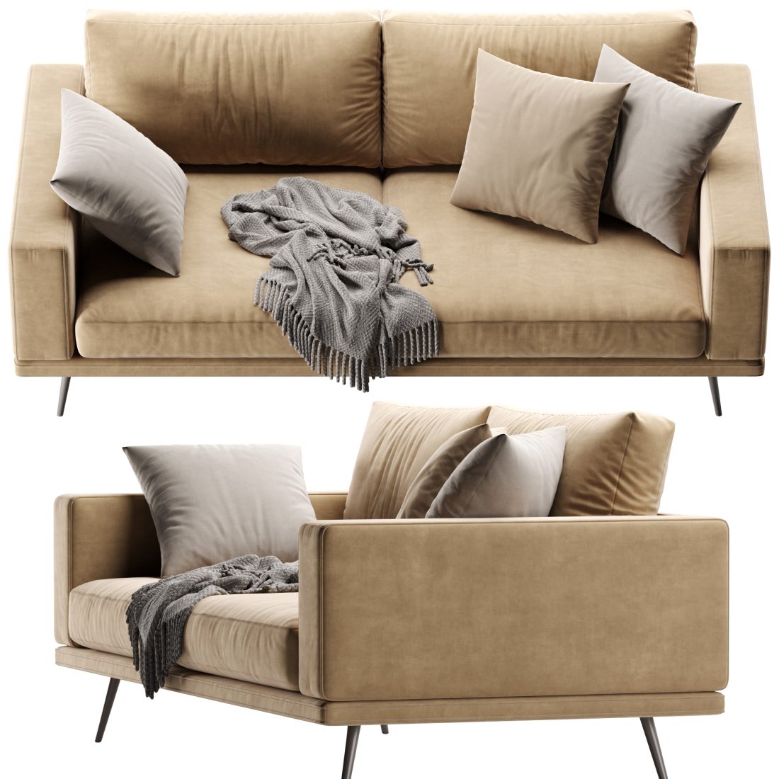 Carlton Sofa Boconcept - 3D Model for Corona