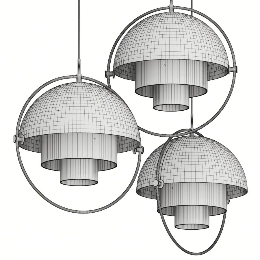 Ylighting Multi-lite By Louis Weisdorf From Gubi - 3D Model for VRay ...