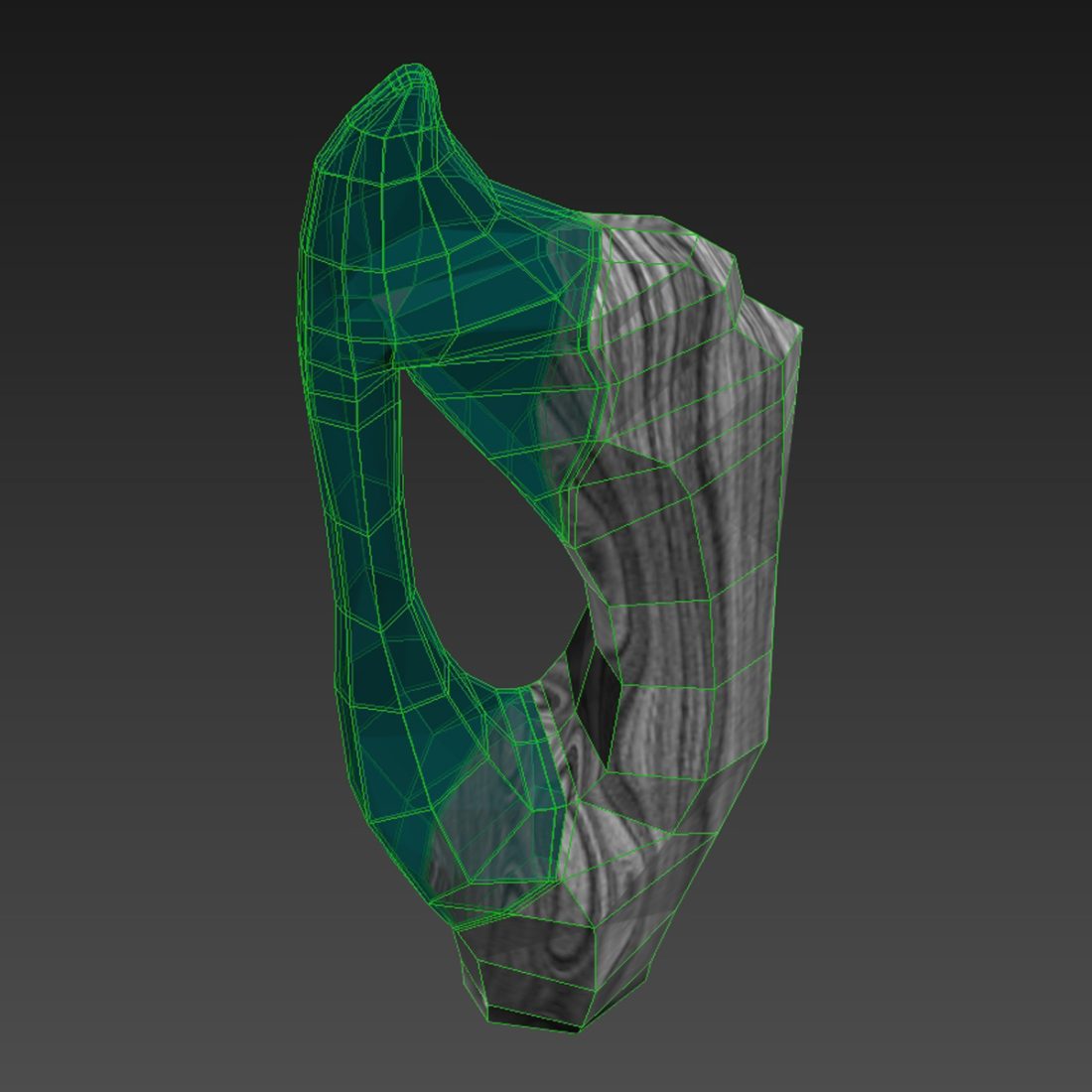 Bernard Katz Glass Vilano In Jade Glass Sculpture - 3D Model for Corona