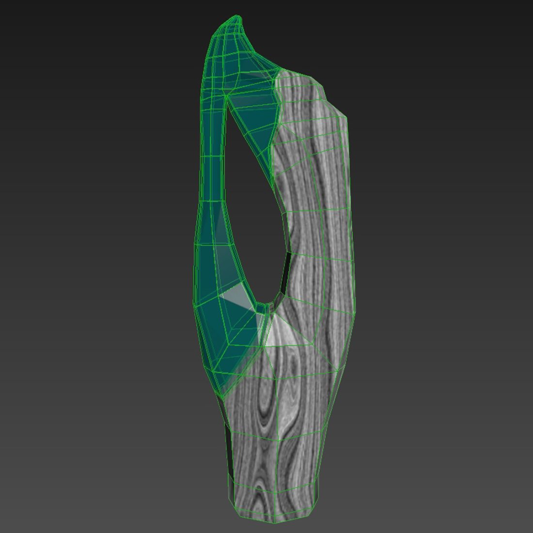 Bernard Katz Glass Vilano In Jade Glass Sculpture - 3D Model for Corona