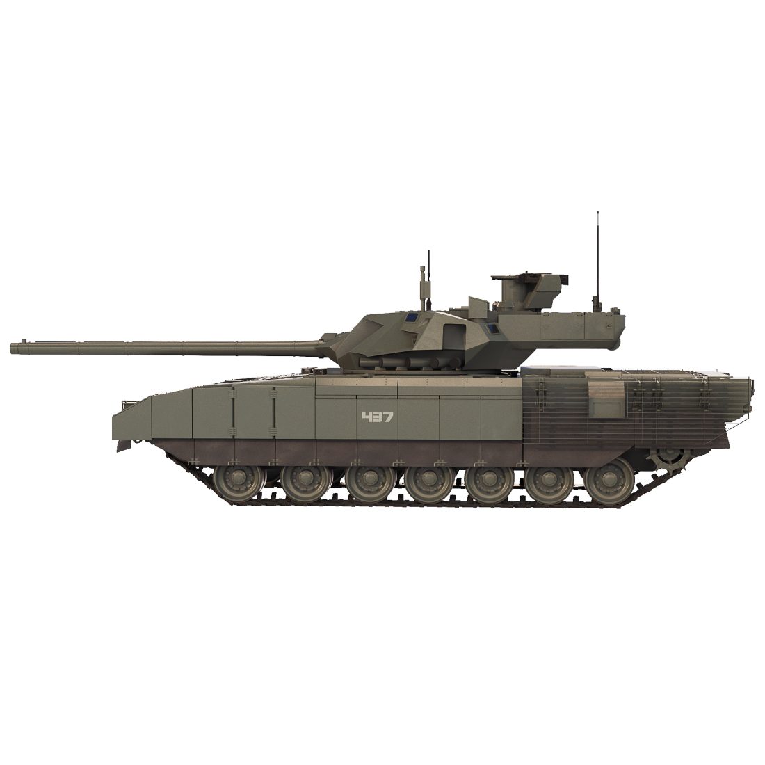 Tank T-14 Armata 2021 3D Model for VRay | CGMood