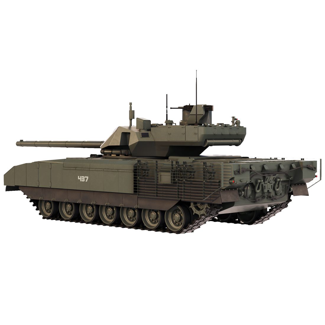 Tank T-14 Armata 2021 3D Model for VRay | CGMood