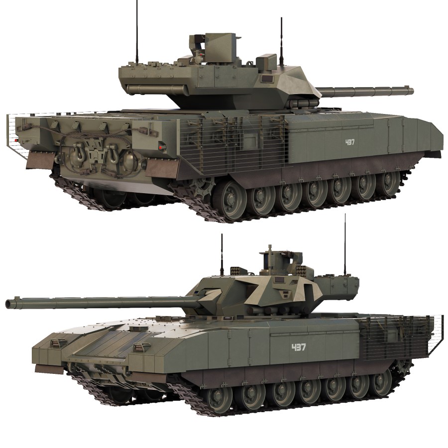 Tank T-14 Armata 2021 3D Model for VRay | CGMood