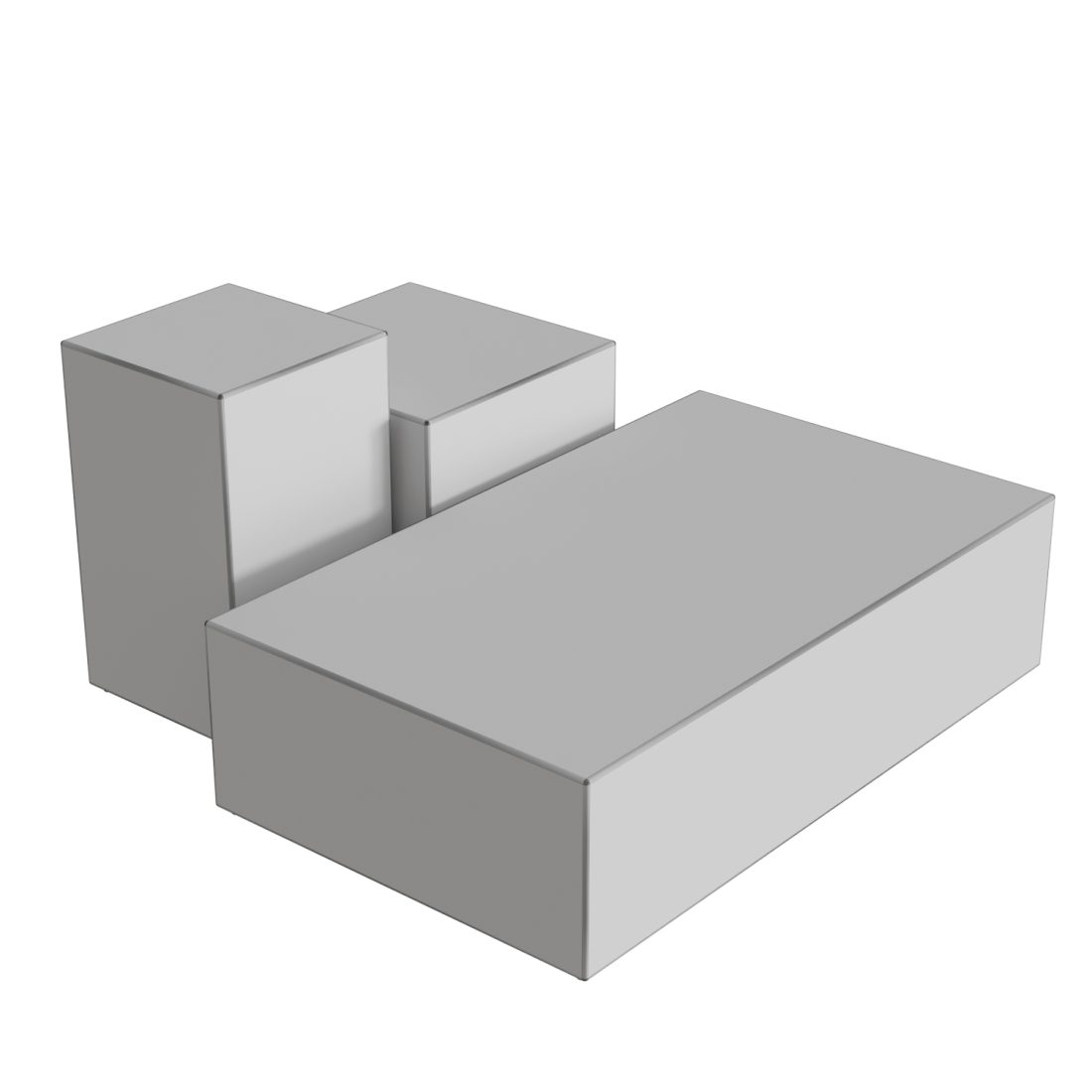 Plinth Coffee Table - 3D Model for Corona