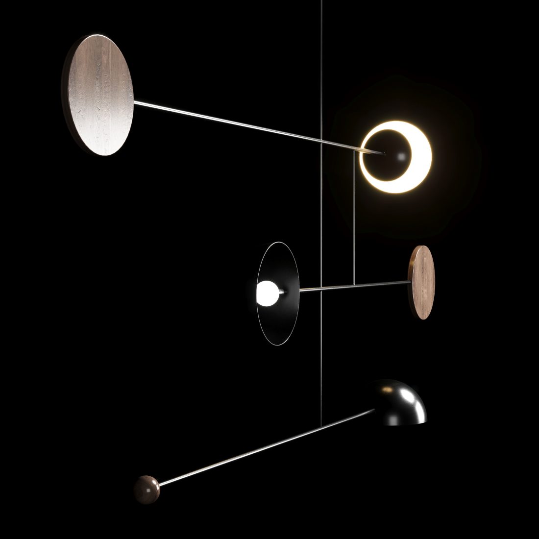 Astro Mobile Light No2 - 3D Model for VRay, Corona