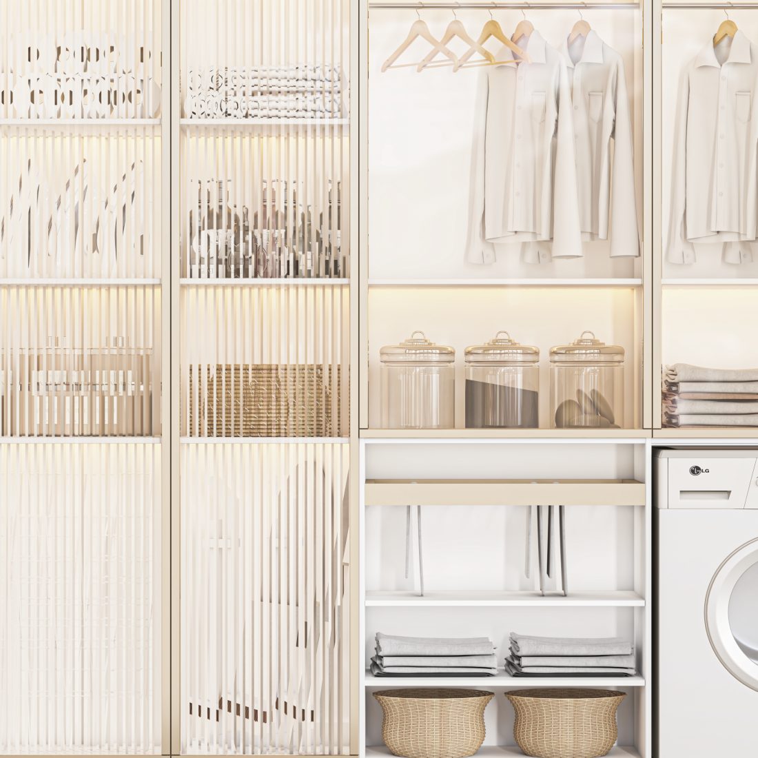 Laundry Set 104 - 3D Model for VRay, Corona