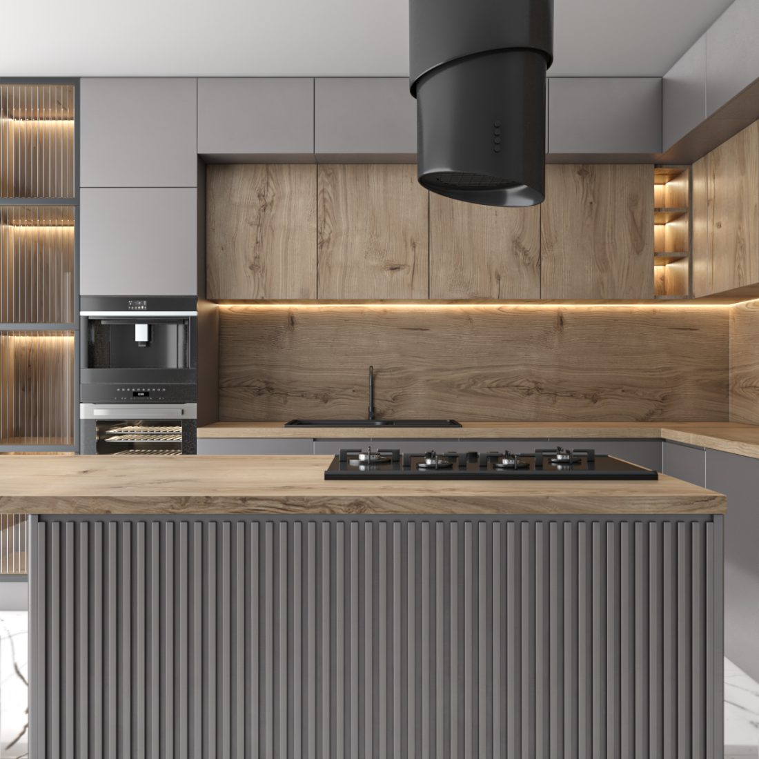 Kitcen Set 31 - 3D Model for VRay, Corona