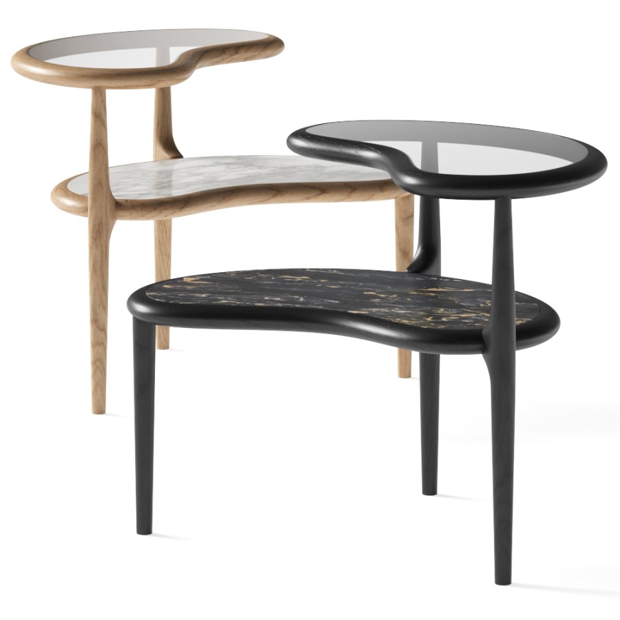 Ceccotti Collezioni Fagiolo Coffee Tables - 3D Model for VRay, Corona