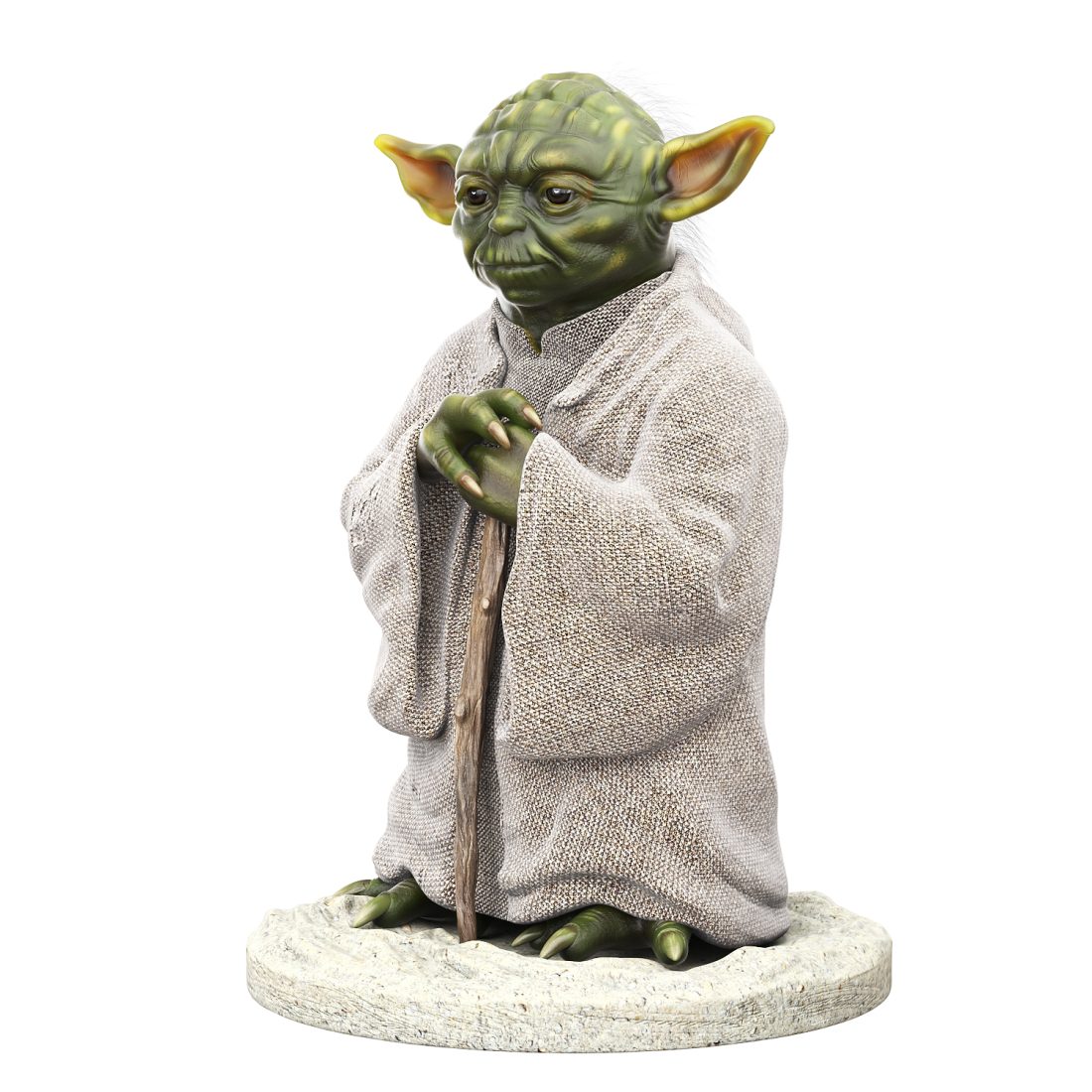 Master Yoda From Star Wars - 3D Model for VRay
