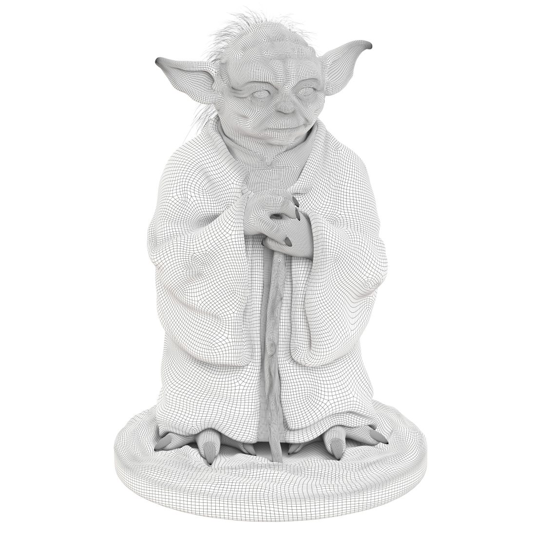 Master Yoda From Star Wars - 3D Model for VRay