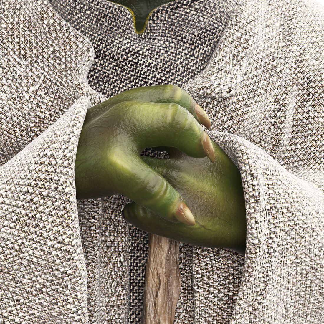 Master Yoda From Star Wars - 3D Model for VRay