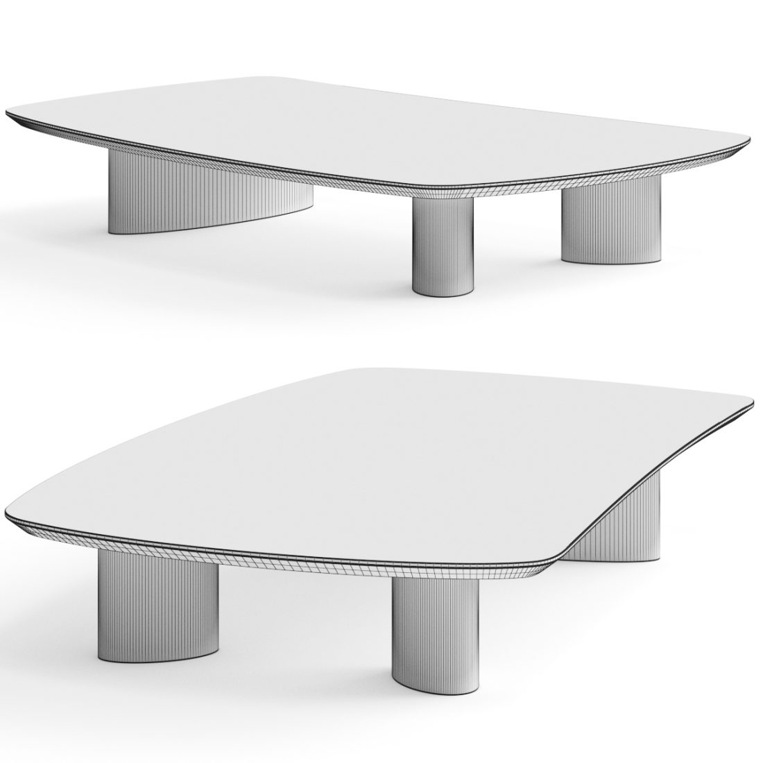 Eichholtz Bergman Coffee Table - 3D Model for VRay, Corona