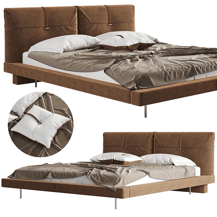 Gamma Arredamenti Jack Night Bed - 3D Model for Corona