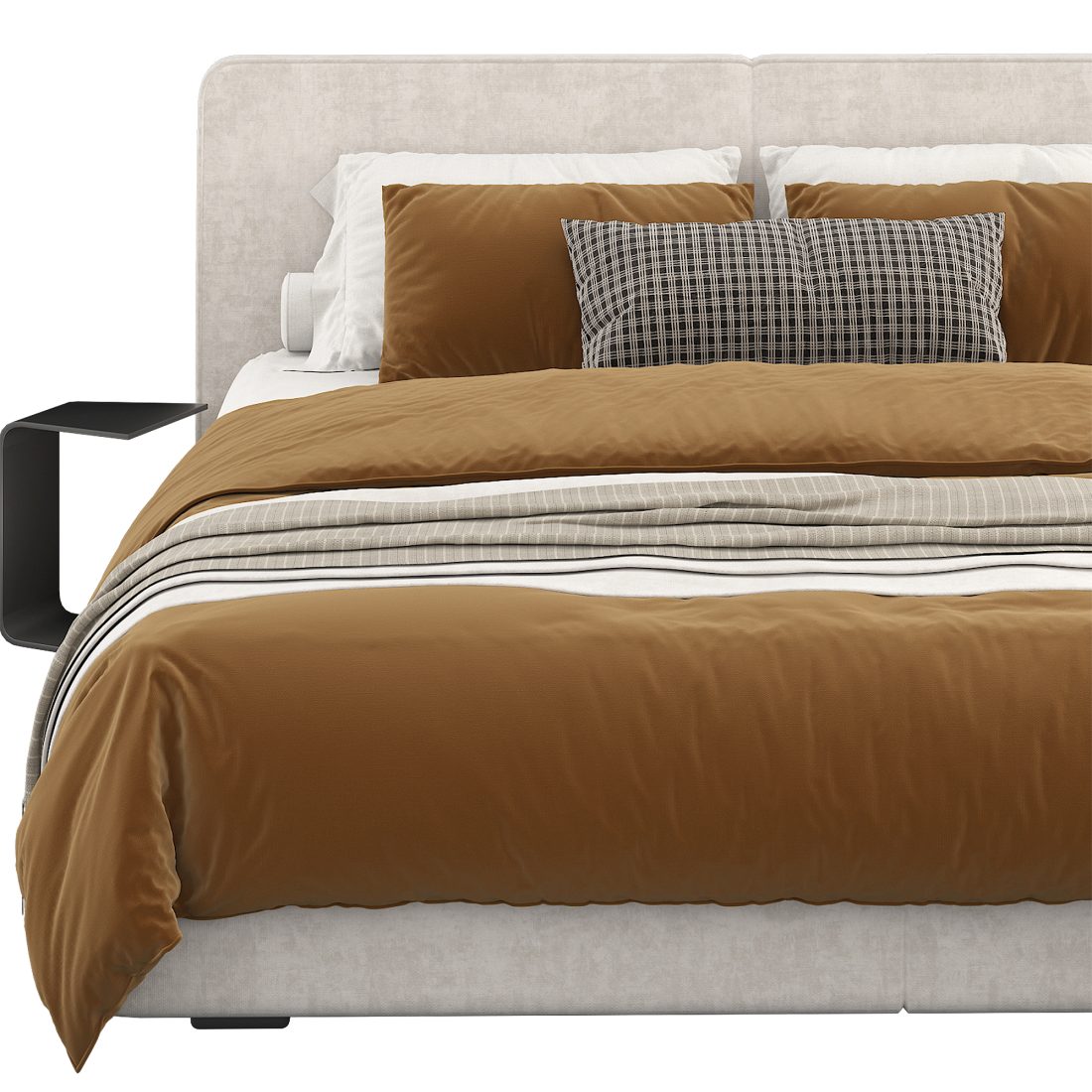 Flue Markurio Bed - 3D Model for VRay, Corona