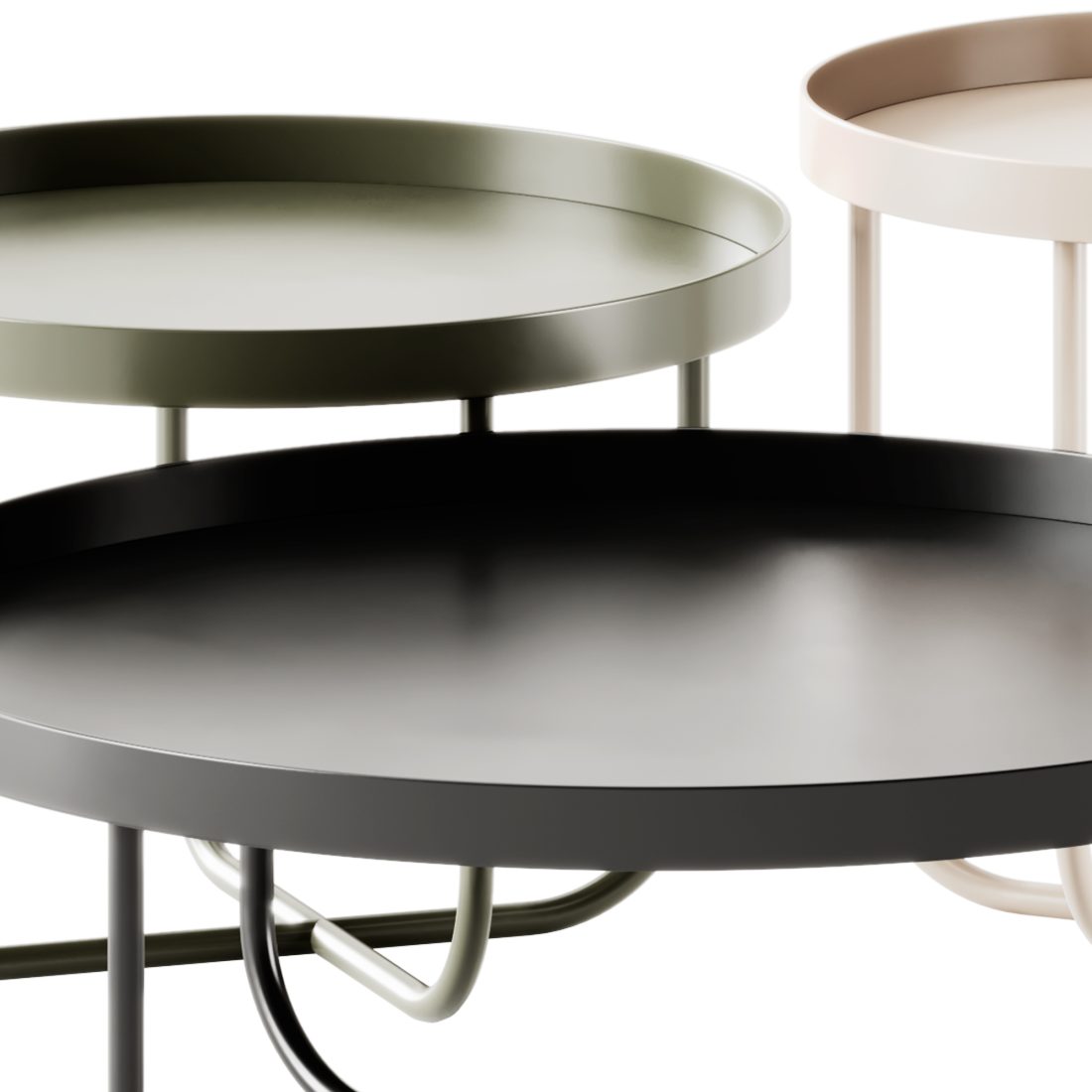Innova Imbottiti Tube Coffee Tables - 3D Model for Corona