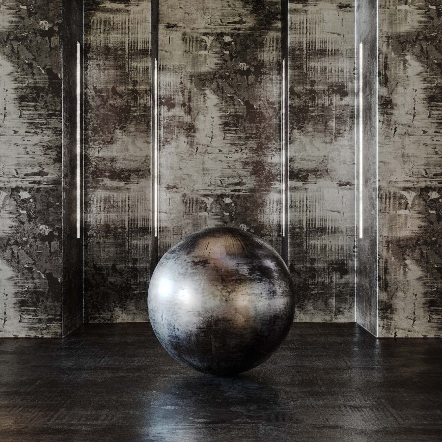 Metal Dirty 15 8k Seamless Pbr Material - 3D Model for VRay