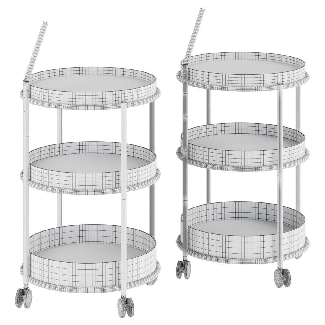 Tecta K6 | Table/trolley 3D Model for Corona | CGMood